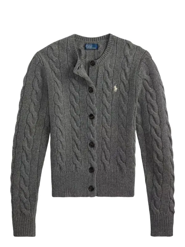 Polo Ralph Lauren Cable Knit Cardigan - Grey
