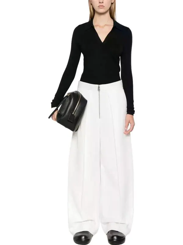 Eric Bompard Knitted Polo Top - Black