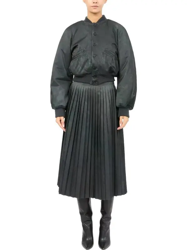 MAISON MARGIELA Cropped Bomber Jacket - Black