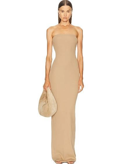Eterne Tube Maxi Dress - Taupe