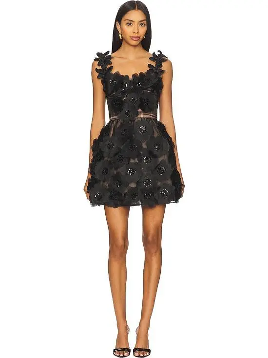 BRONX BANCO Rosalie Noir Mini Dress - Black