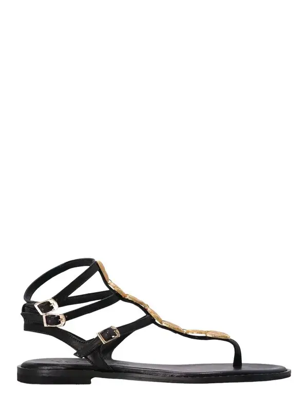 KOTRIS SANDALS Milos Embellished Sandals - Black