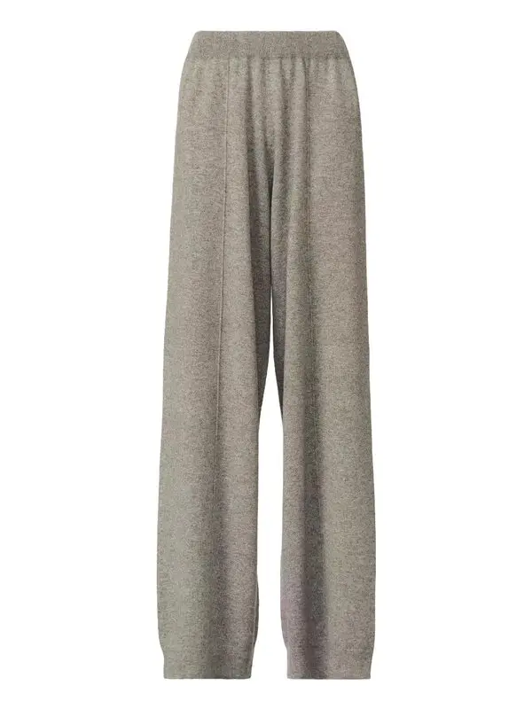 Fabiana Filippi Wide Leg Cashmere Track Pants - Grey