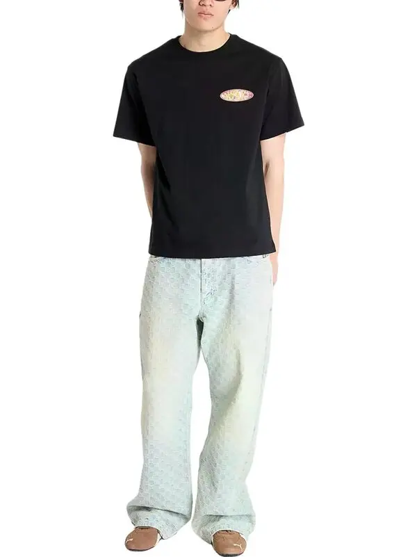 AWAKE NY Oval-logo T-shirt - Black