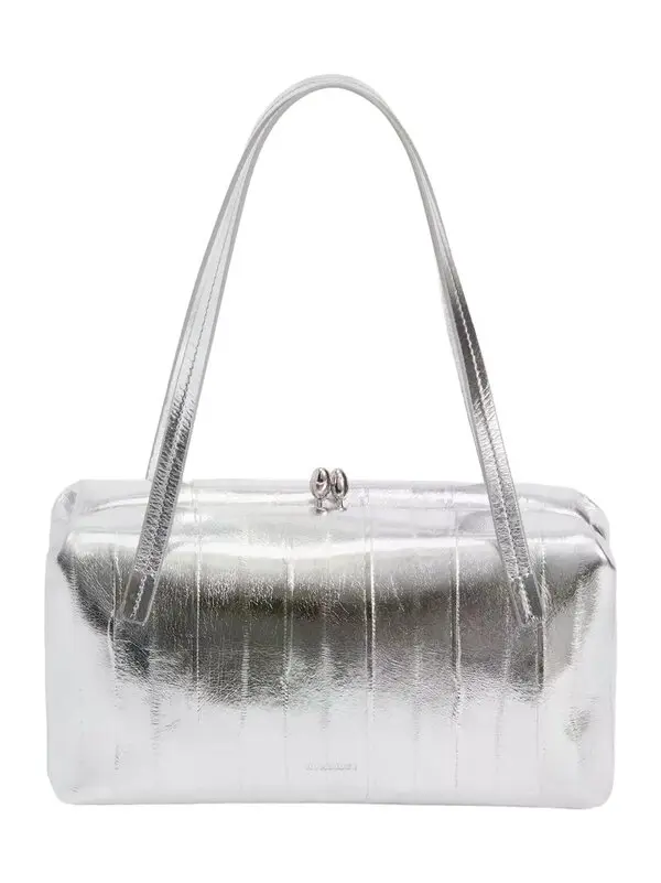 JIL SANDER Goji Pillow Tote Bag - Silver