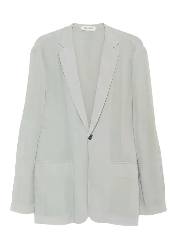 Alberta Ferretti Single-breasted Blazer - Grey