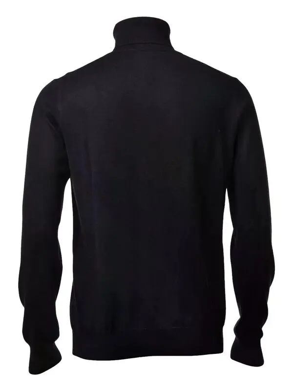 GRAN SASSO Turtleneck Wool Sweater - Black