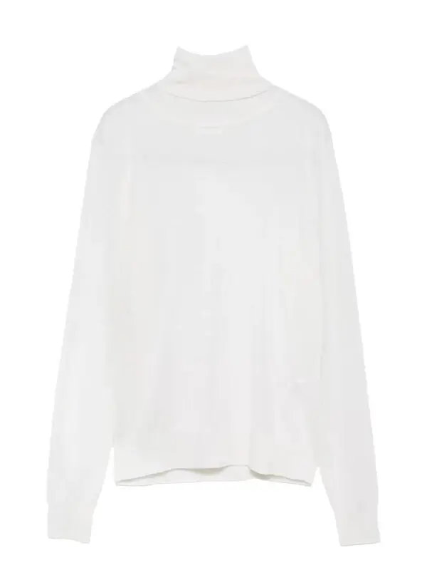 P.a.r.o.s.h Wool Turtleneck Jumper - White