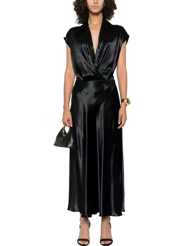 Alberta Ferretti Midi A-line Skirt - Black