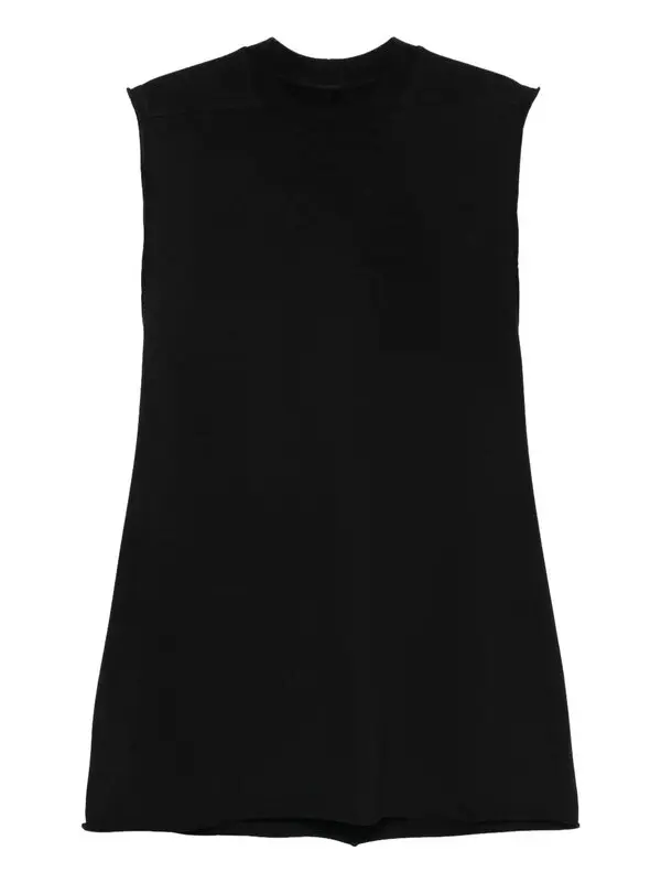 Rick Owens Round-neck Sleeveless Vest - Black