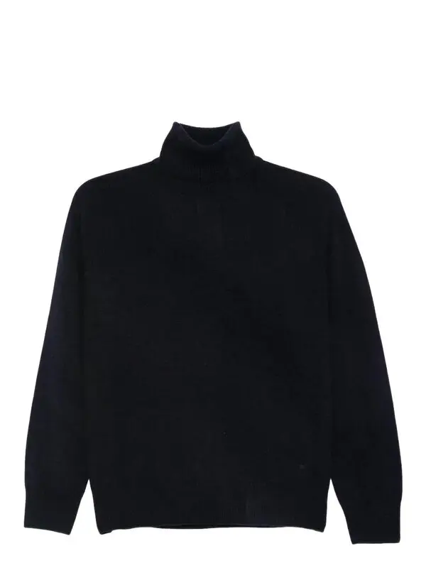 Emporio Armani Cashmere Roll Neck Sweater - Blue