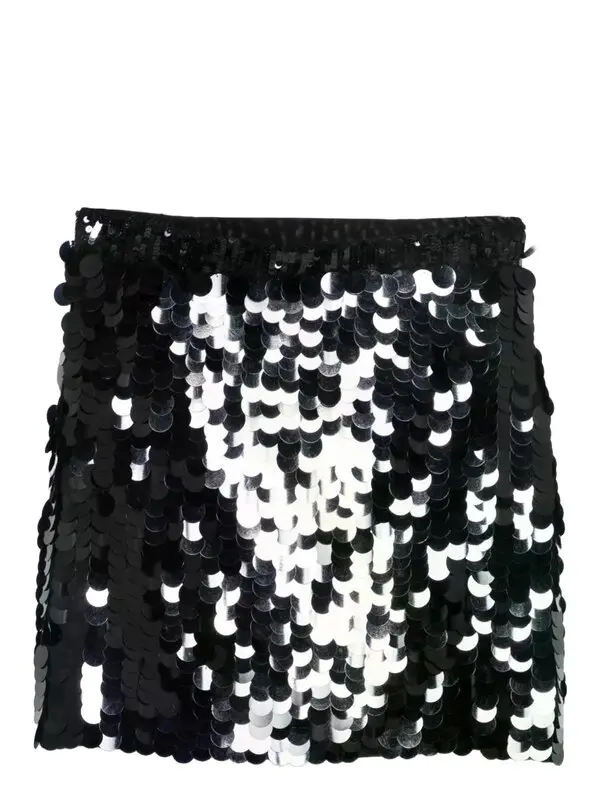 P.a.r.o.s.h Sequin Mini Skirt - Black