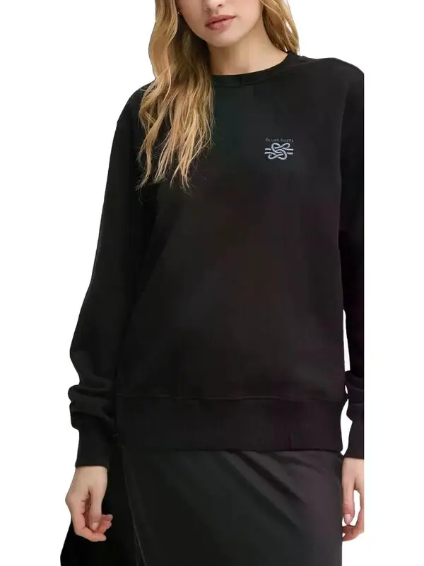Filling Pieces Embroidered Logo Sweatshirt - Black