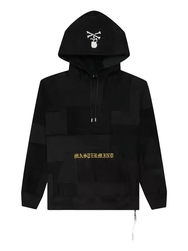 MASTERMIND WORLD Skull-patch Panelled Hoodie - Black