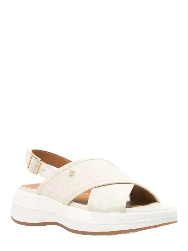 Geox 55mm Spherica Cross-strap Platform Sandals - Neutrals