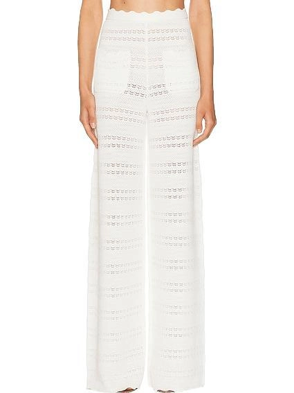 HELSA Kaitltn Scalloped Pant - Ivory