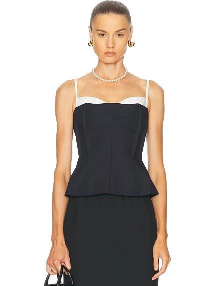 Simkhai Charlee Bustier Top - Black Multi
