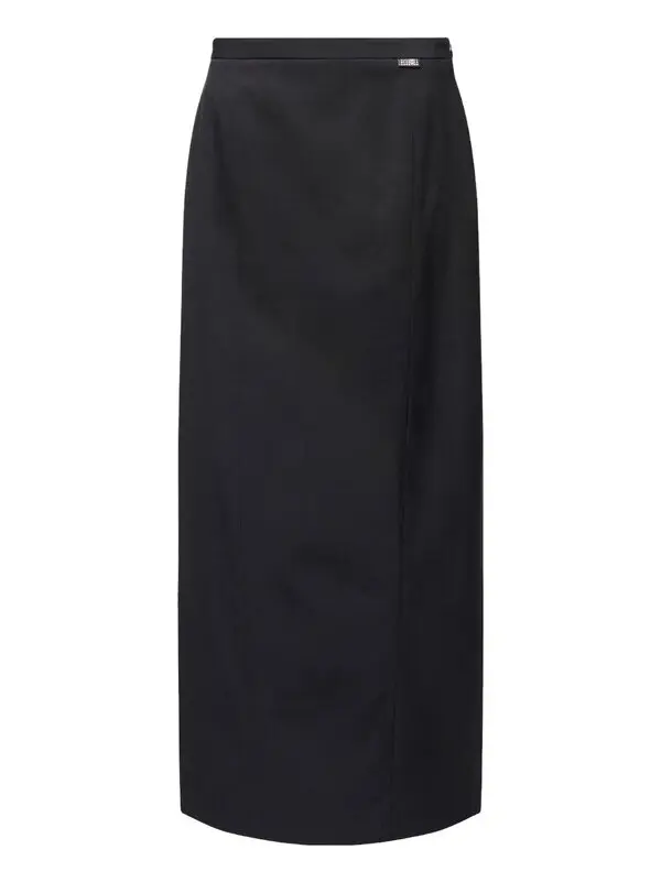 MAISON MARGIELA Panelled Midi Skirt - Black