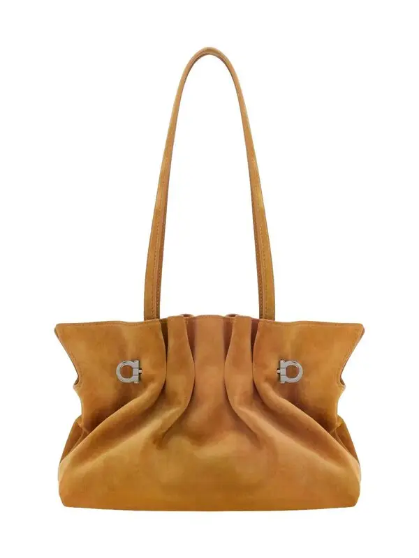 FERRAGAMO Small Soft Shoulder Bag - Brown