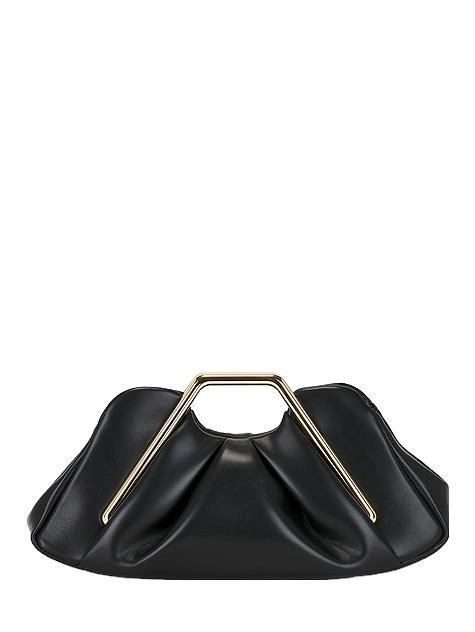 Jw Pei Lila Clutch With Top Handle - Black
