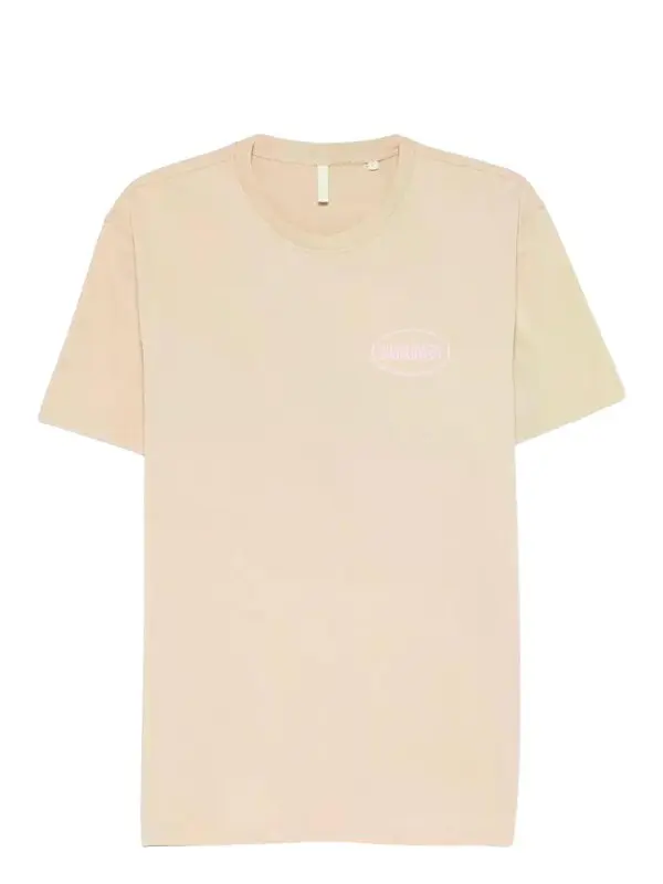 SUNFLOWER Oval-logo Cotton T-shirt - Neutrals