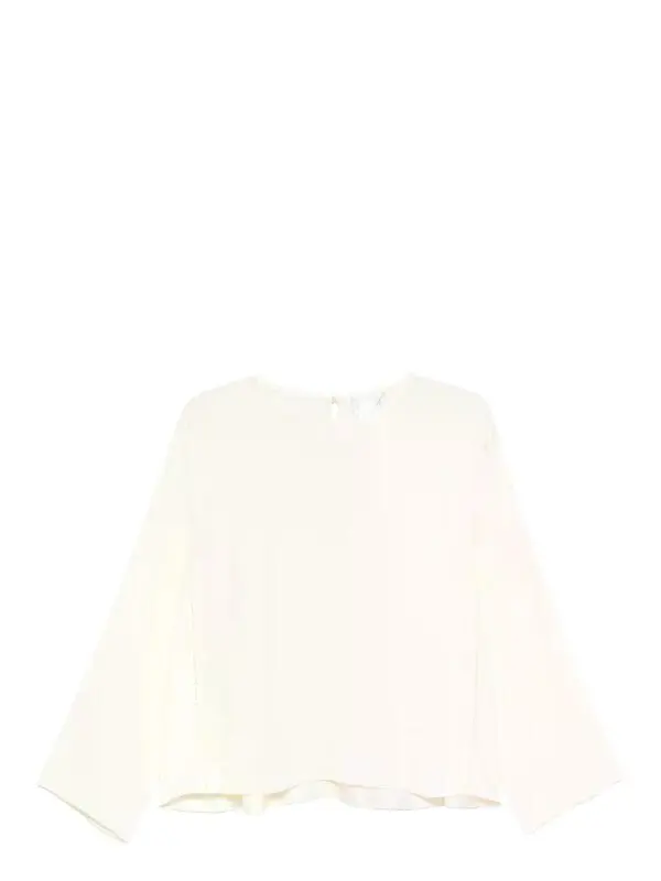 FORTE_FORTE Round-neck Blouse - Neutrals