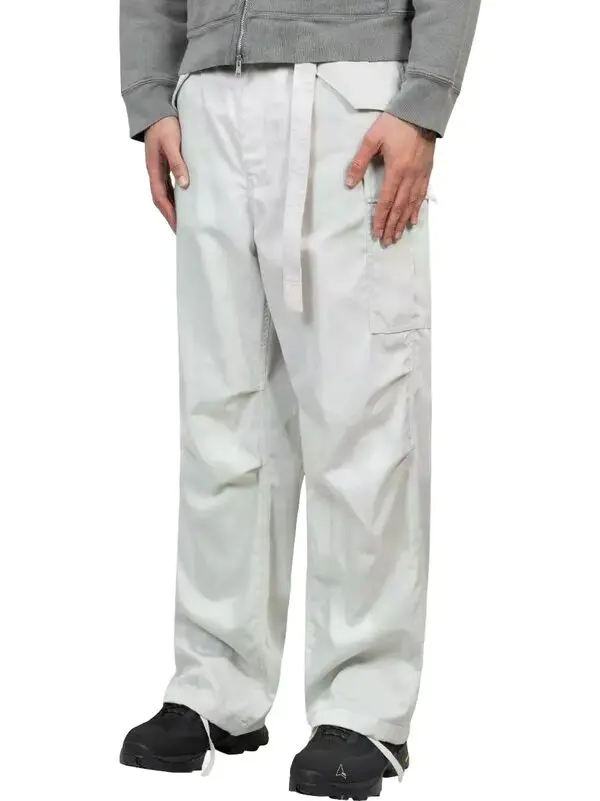 Sacai Cargo Pocket Straight Leg Trousers - White