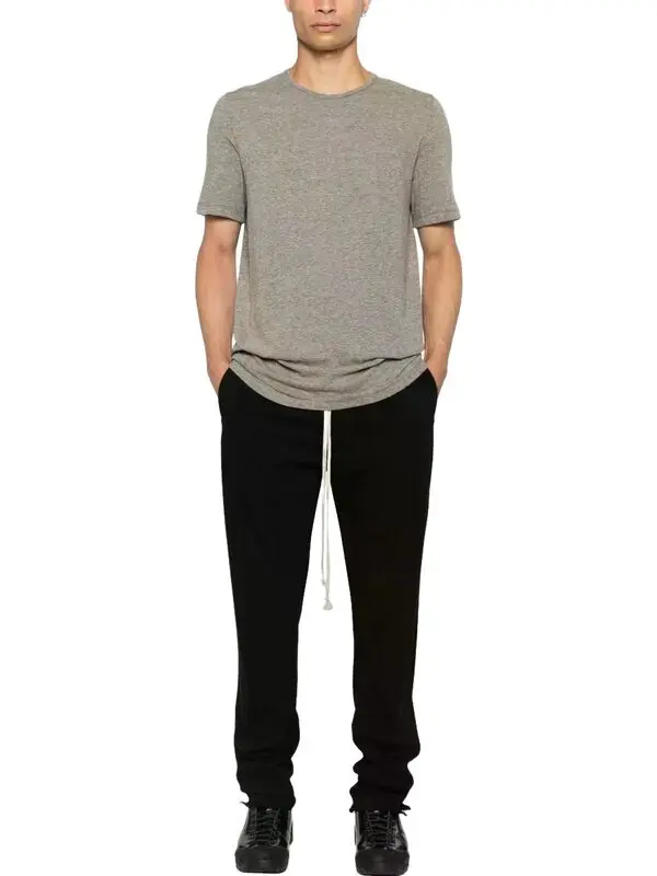 Rick Owens Side-tie Cotton T-shirt - Grey