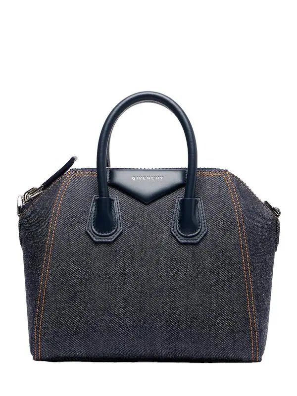 Givenchy Antigona Mini Denim Tote Bag - Blue