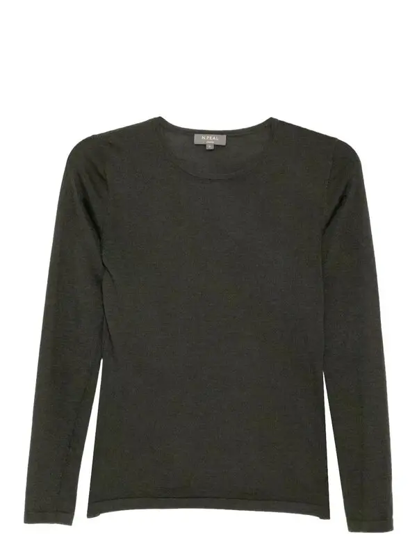 N.peal Eden Top Long Sleeve Crewneck - Green