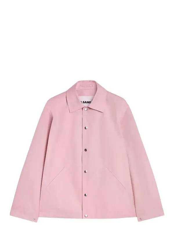 JIL SANDER Logo Print Cotton Jacket - Pink