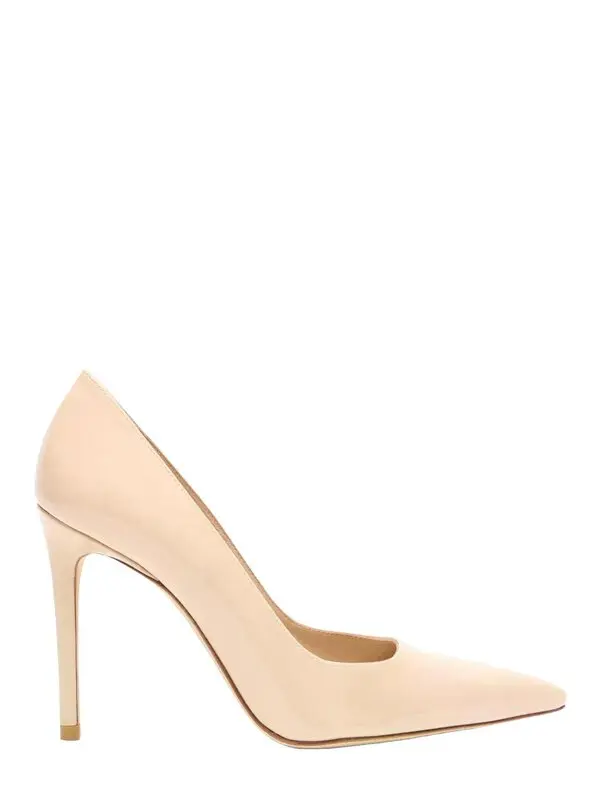 STUART WEITZMAN 100mm Power Pointed-toe Patent Pumps - Neutrals