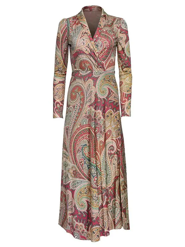 Etro Paisley Midi Dress - Neutrals