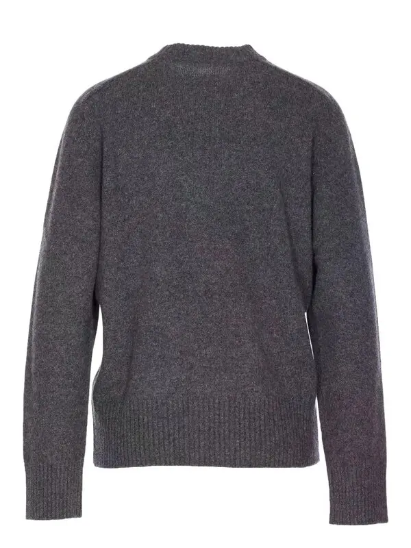 Loulou De Saison Crew Neck Cashmere Sweater - Grey