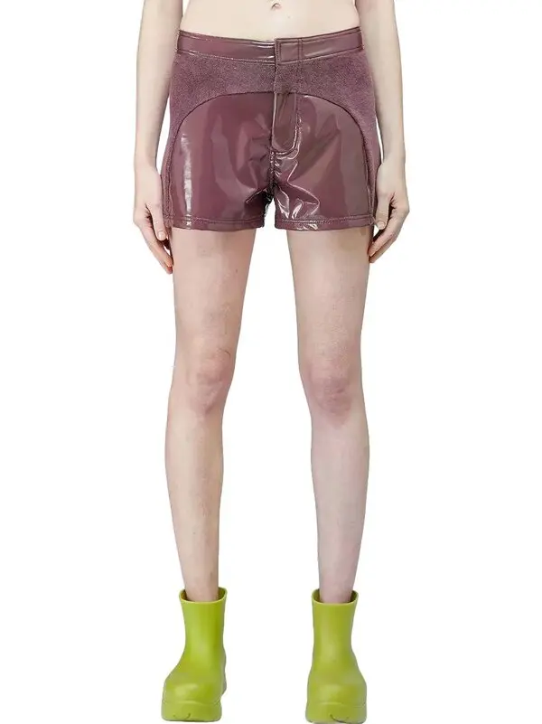 MAISIE WILEN Paneled Shorts - Red