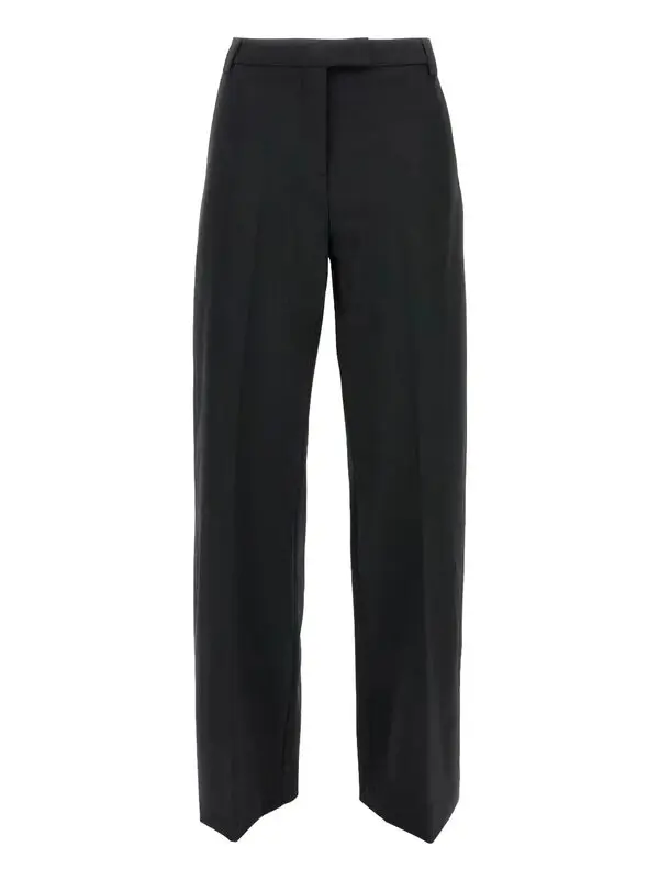 THELATEST Concealed Fastening Welt Pockets Trousers - Black