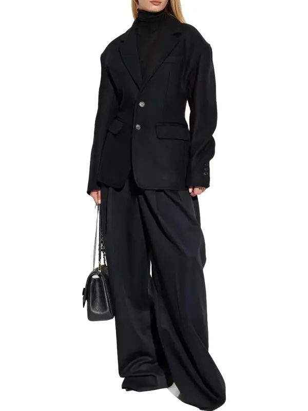 Dsquared2 Two-button Wool-blend Jacket - Black
