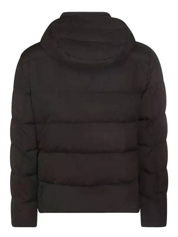 MOORER Detachable Hood Padded Jacket - Black