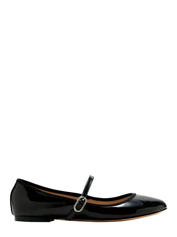 HOUSE OF BALLERINAS Patent-leather Ballerina Flats - Black