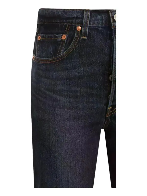 LEVI'S Ribcage Button-fly Straight Jeans - Blue