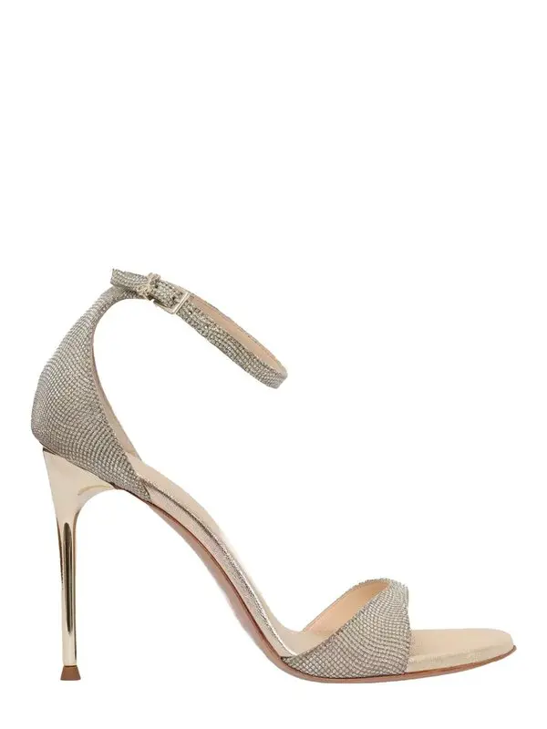 SERGIO LEVANTESI 100mm Ankle-strap Stiletto Sandals - Grey