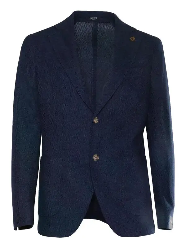 BRERA Two-button Knitted Jacket - Blue