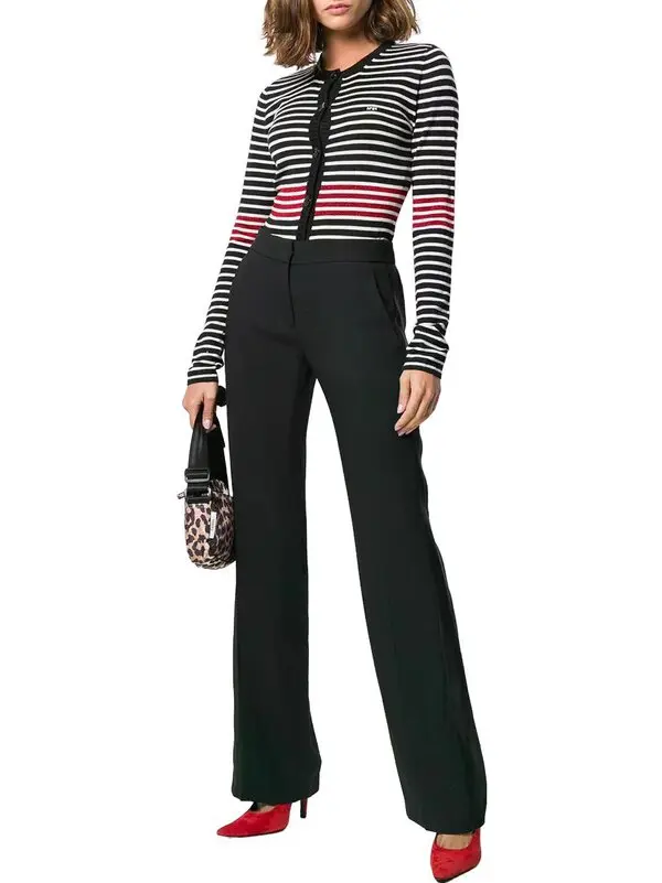 N°21 Flared Tailored Trousers - Black