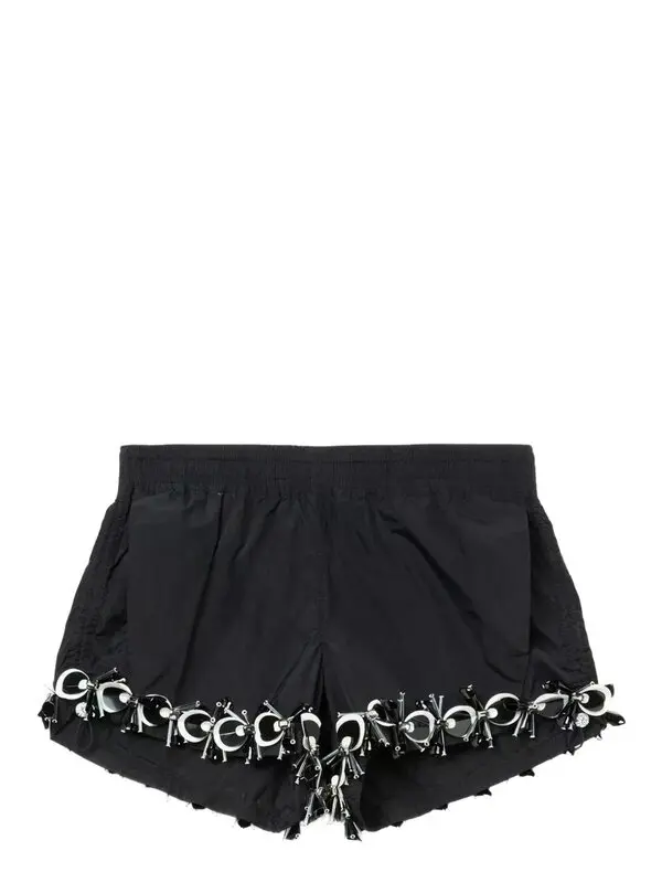 Emilio Pucci Embellished Hem Shorts - Black