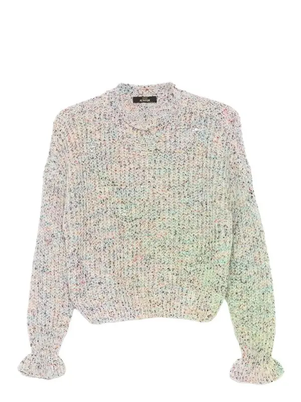 TWINSET Multicolor Speckled Pattern Sweater - Neutrals