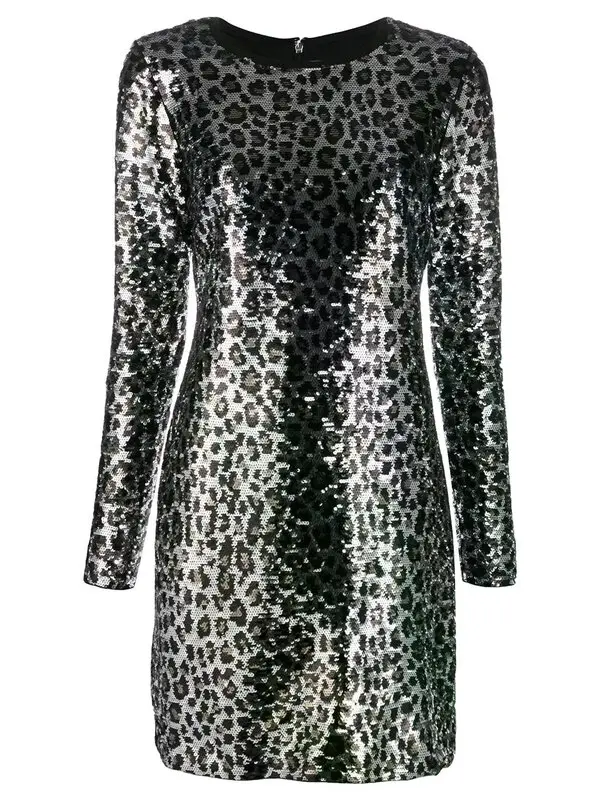 Michael Kors Sequin Embellished Mini Dress - Silver