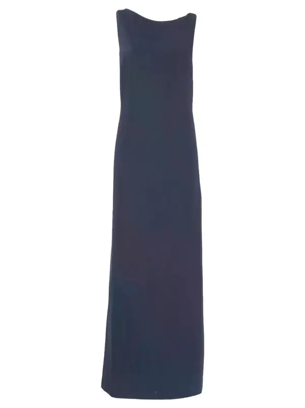 P.a.r.o.s.h Sleeveless Maxi Dress With Open Back - Blue