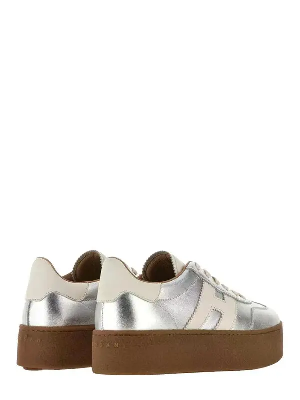 Hogan Platform Sneakers - Silver