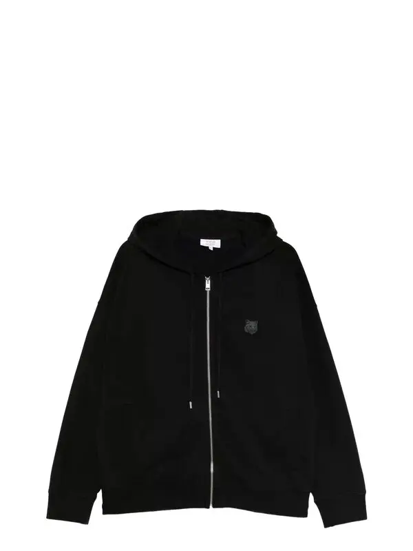 Maison Kitsuné Fox-head Patch Hoodie - Black