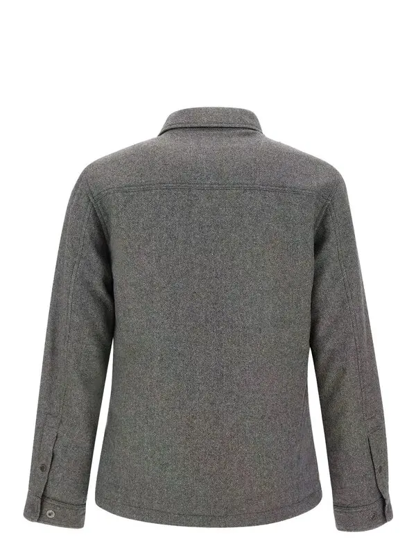 Woolrich Herringbone Chest-pocket Jacket - Grey